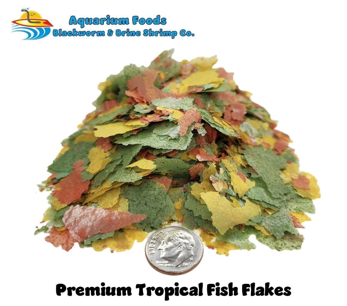 PREMIUM TROPICAL FISH FLAKE FOOD - FREE SINKING AND FLOATING PELLETS ...