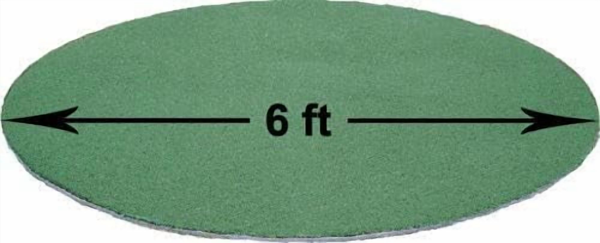 PREMIUM TURF 6 Foot Diameter ON Deck FUNGO Batting Circle (6x6)$$Art ...