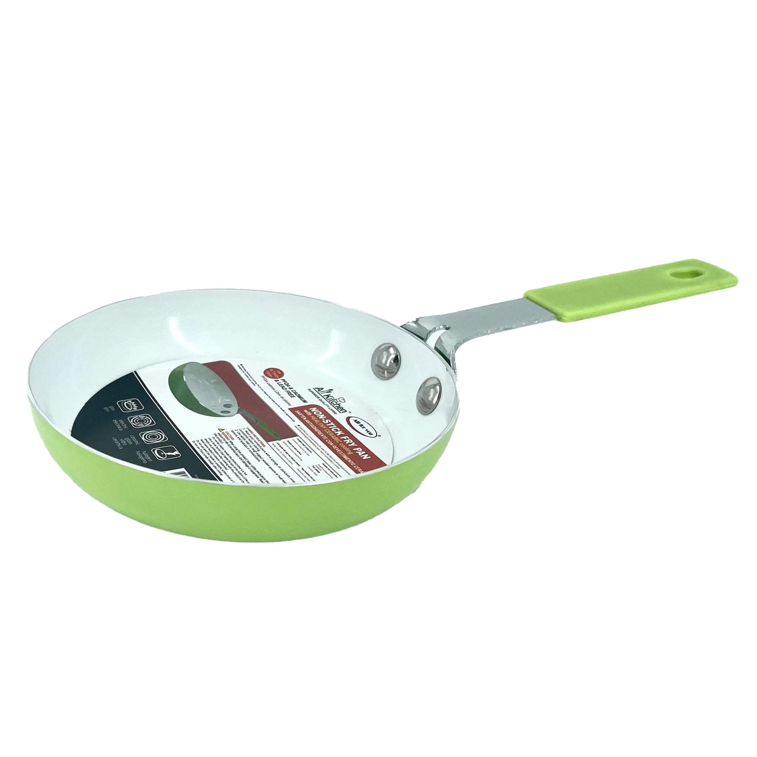 PREMIUS Mini Non-Stick Egg Frying Pan with Ceramic Coating, Green, 4.7 ...