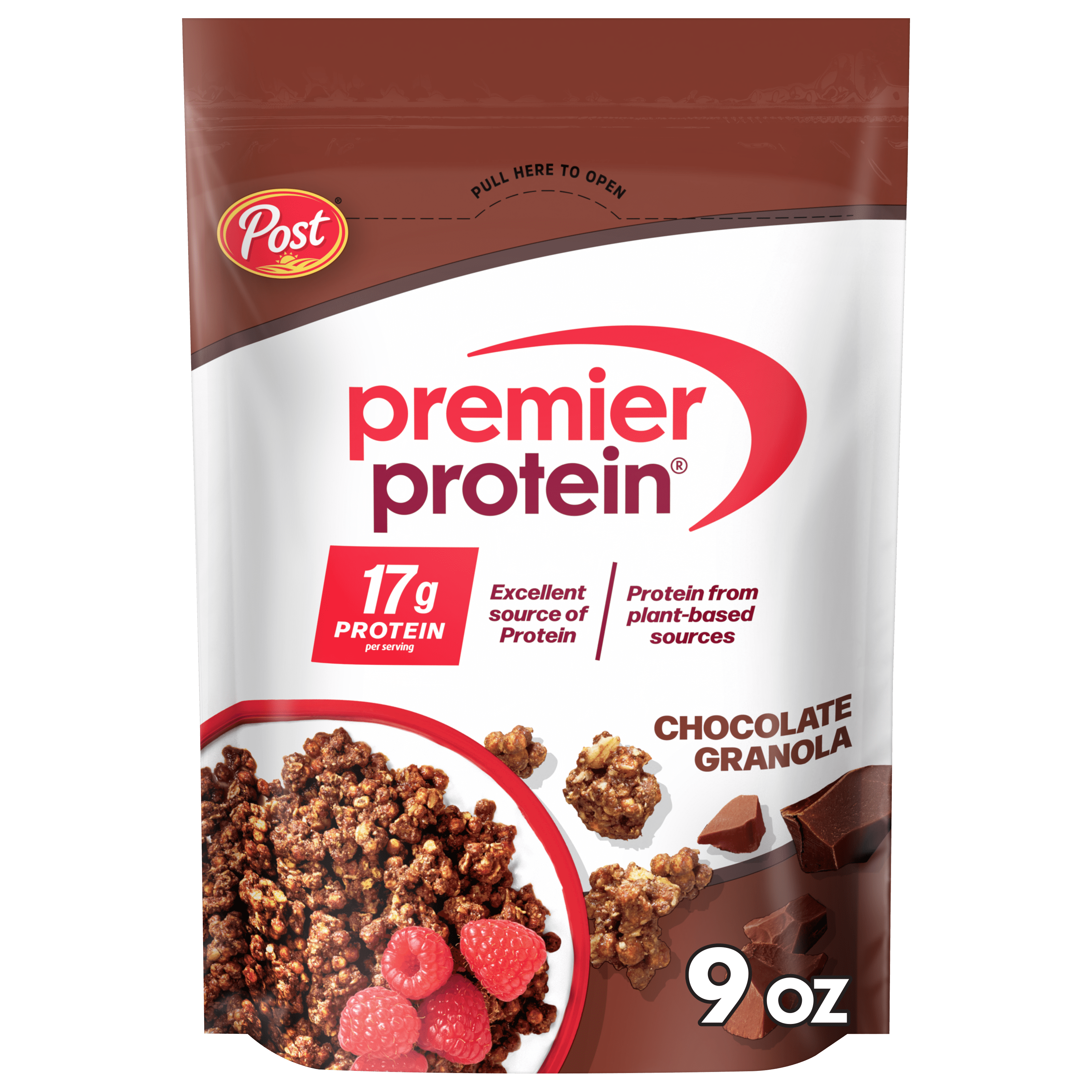 Premier Protein Granola, Chocolate Flavored Crunchy Clusters, 9 oz ...
