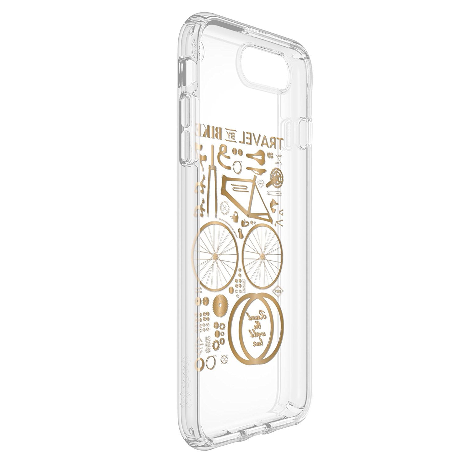 PRESIDIO CLEAR + PRINT IPHONE 8 PLUS CASES CITY BIKE METALLIC GOLD ...