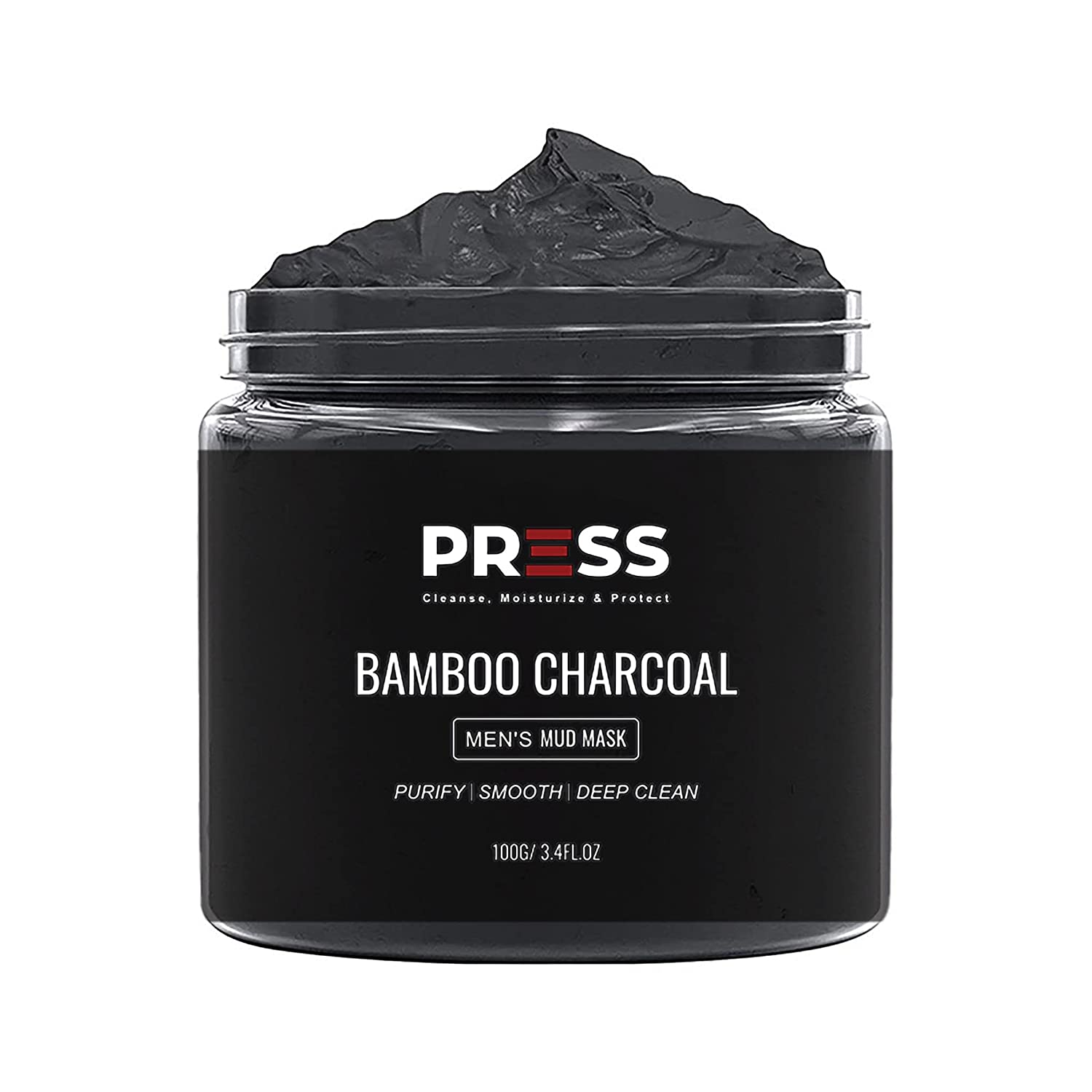 PRESS SKINCARE Bamboo Charcoal Face Mask, Mud Masks for Face, Face ...