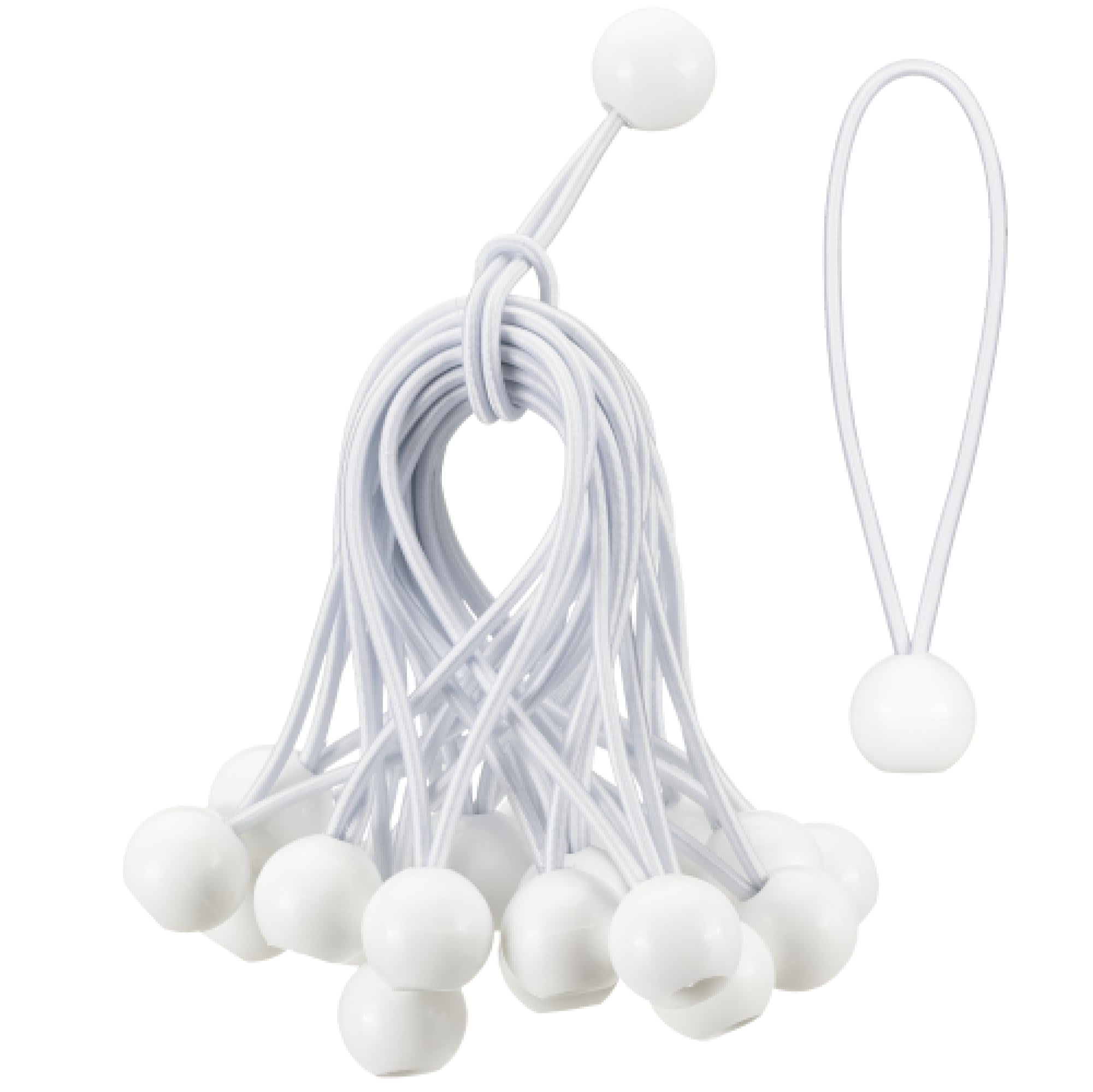 PRETEX Heavy Duty Bungee Cords with Balls - 25pcs x 6 inch Elastic Cord ...