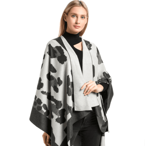 PRETTY PERSUASIONS, Sierra Jarguar Cape Grey sleeveless outer garment ...