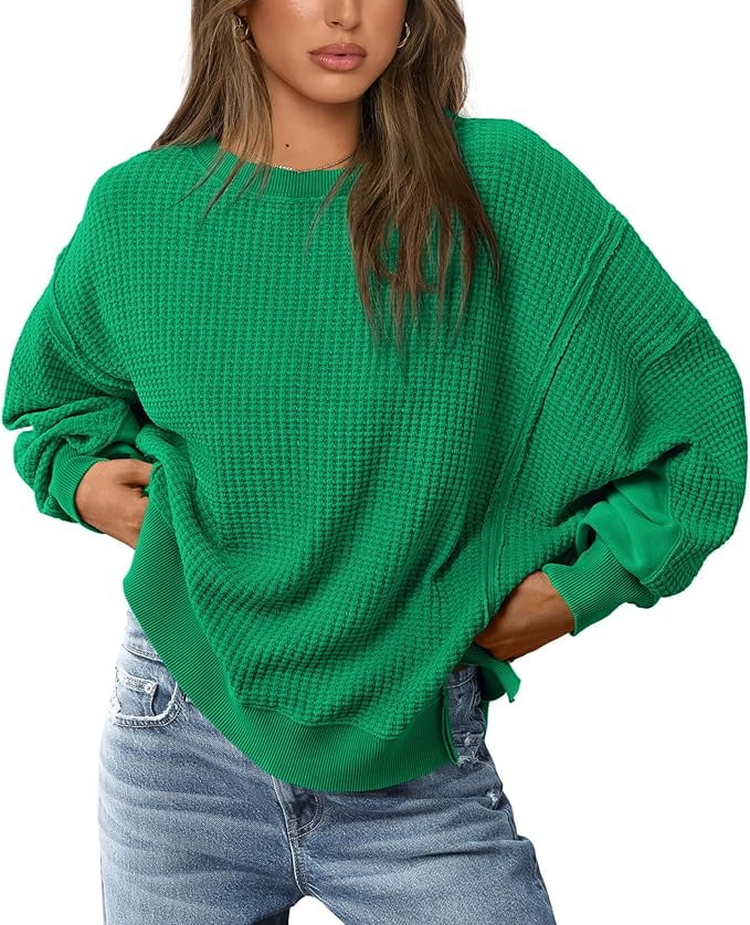 PRETTYGARDEN Oversized Sweatshirt for Women Fashion Crewneck Long ...