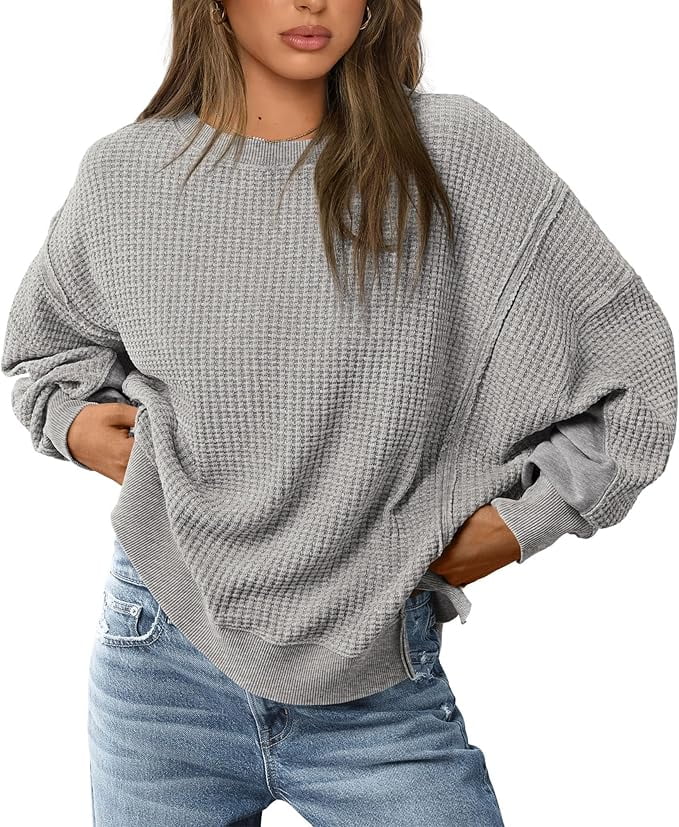 PRETTYGARDEN Oversized Sweatshirt for Women Fashion Crewneck Long ...