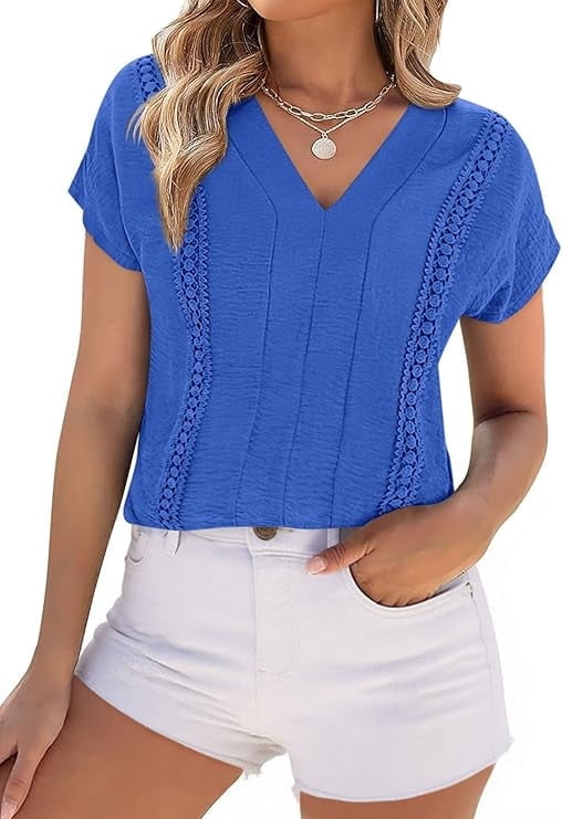 PRETTYGARDEN Spring Tops for Women Summer Fashion Clothes Dressy Casual ...