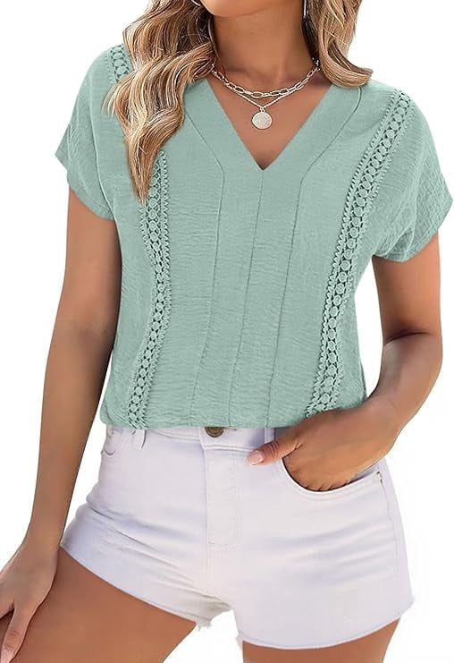 PRETTYGARDEN Spring Tops for Women Summer Fashion Clothes Dressy Casual ...