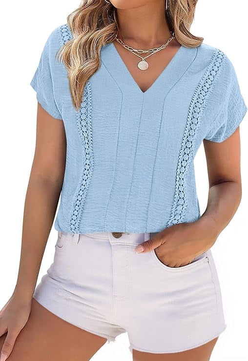 PRETTYGARDEN Spring Tops for Women Summer Fashion Clothes Dressy Casual ...