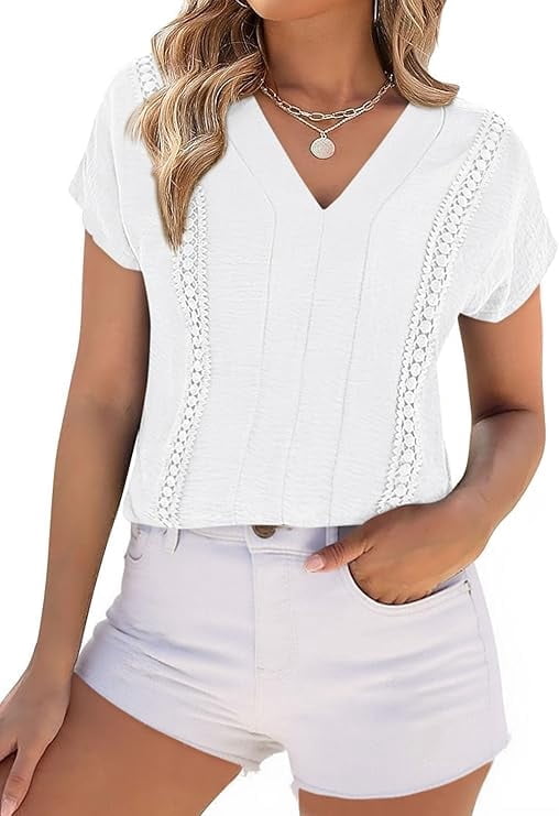 PRETTYGARDEN Spring Tops for Women Summer Fashion Clothes Dressy Casual ...