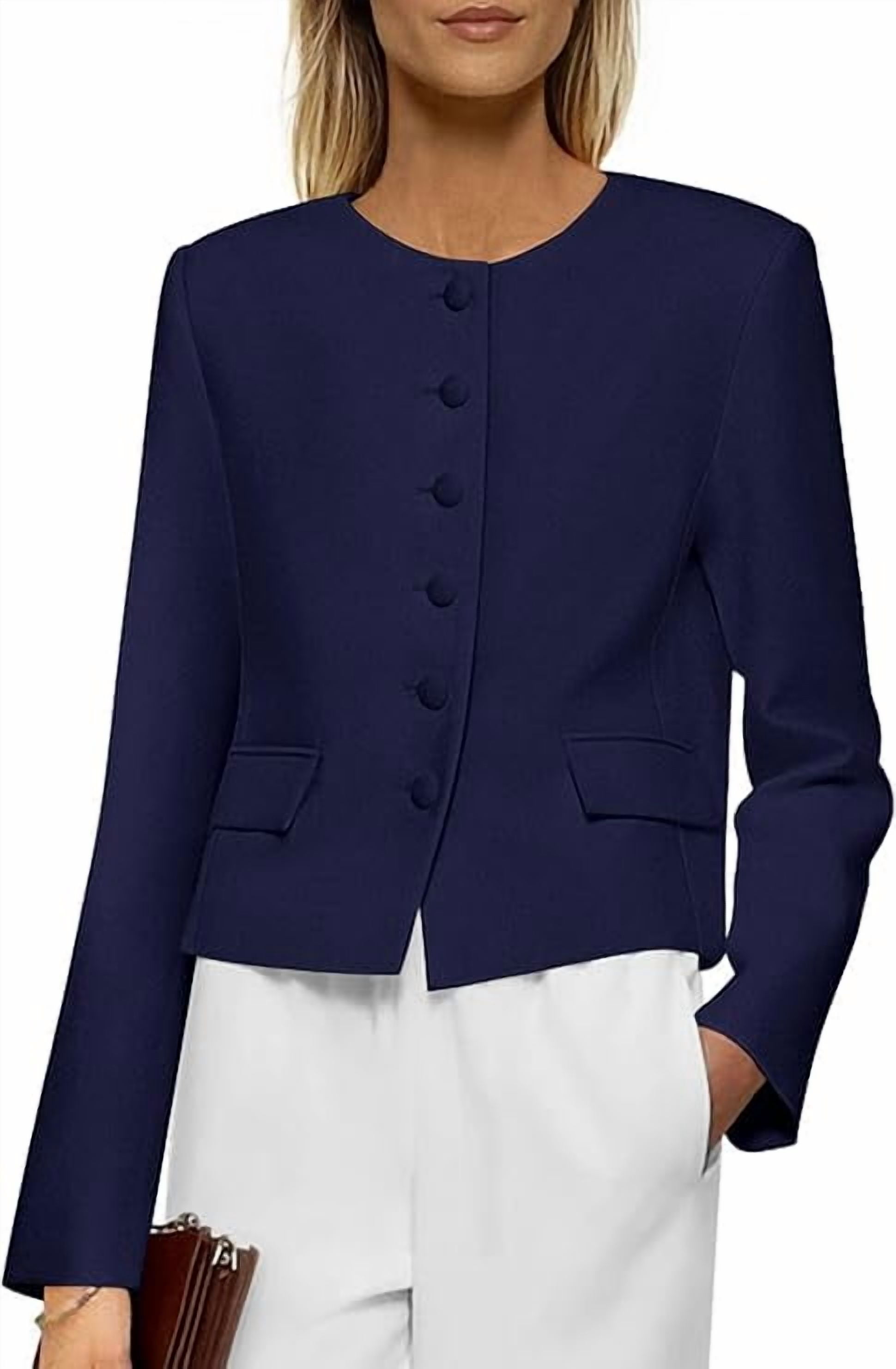 PRETTYGARDEN Women Blazers Business Casual Outfits Fall Fashion Long ...