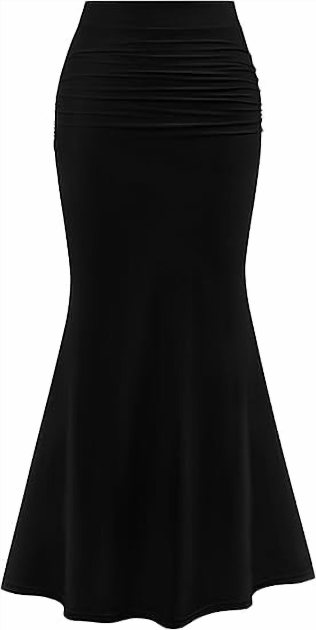 PRETTYGARDEN Women Fitted Mesh Mermaid Skirt 2025 Spring Summer Casual ...