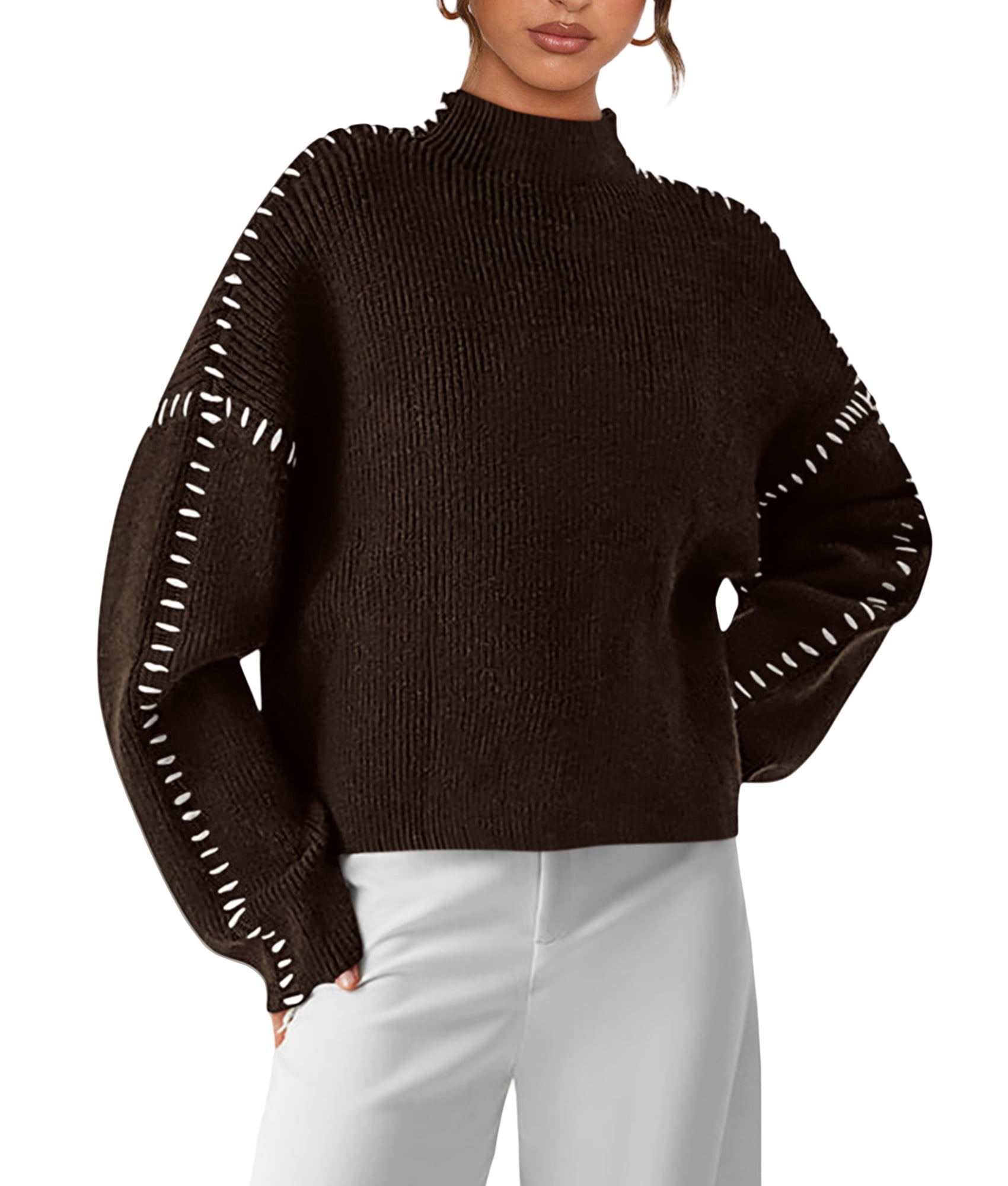 PRETTYGARDEN Women's Chunky Knit Winter Sweaters Casual Long Sleeve ...