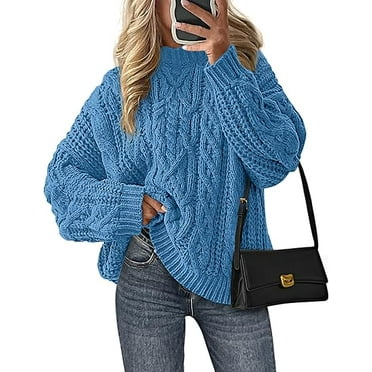 Arnsht Womens Sweaters Fall 2025 Cable Knit Long Sleeve Crewneck ...