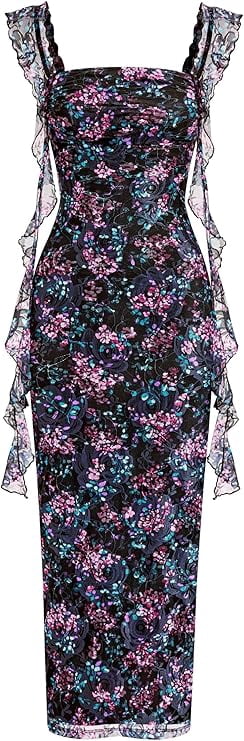 PRETTYGARDEN Women's Spring Wedding Guest Dress Summer Formal ...