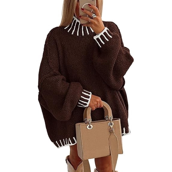 PRETTYGARDEN Women's Winter Oversized Pullover Sweaters Long Sleeve ...