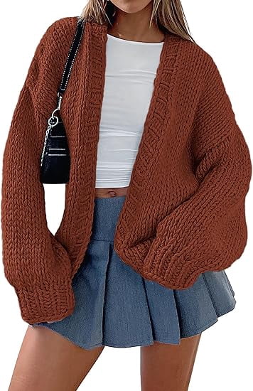 PRETTYGARDEN Womens Cardigan Sweaters 2025 Spring Fall Trendy Chunky ...