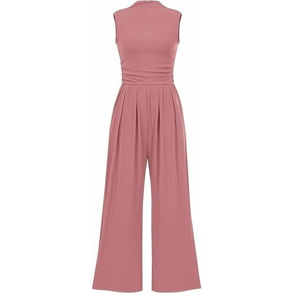 Byworldtasic No Boundaries Women's Summer Pants Dressy Casual Jumpsuits ...