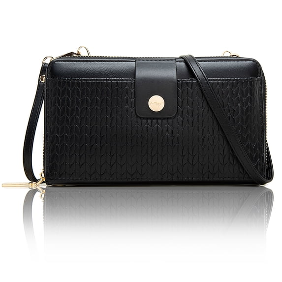 PRETTYZYS Women Crossbody Cell Phone Wallet Purse with RFID Protection ...