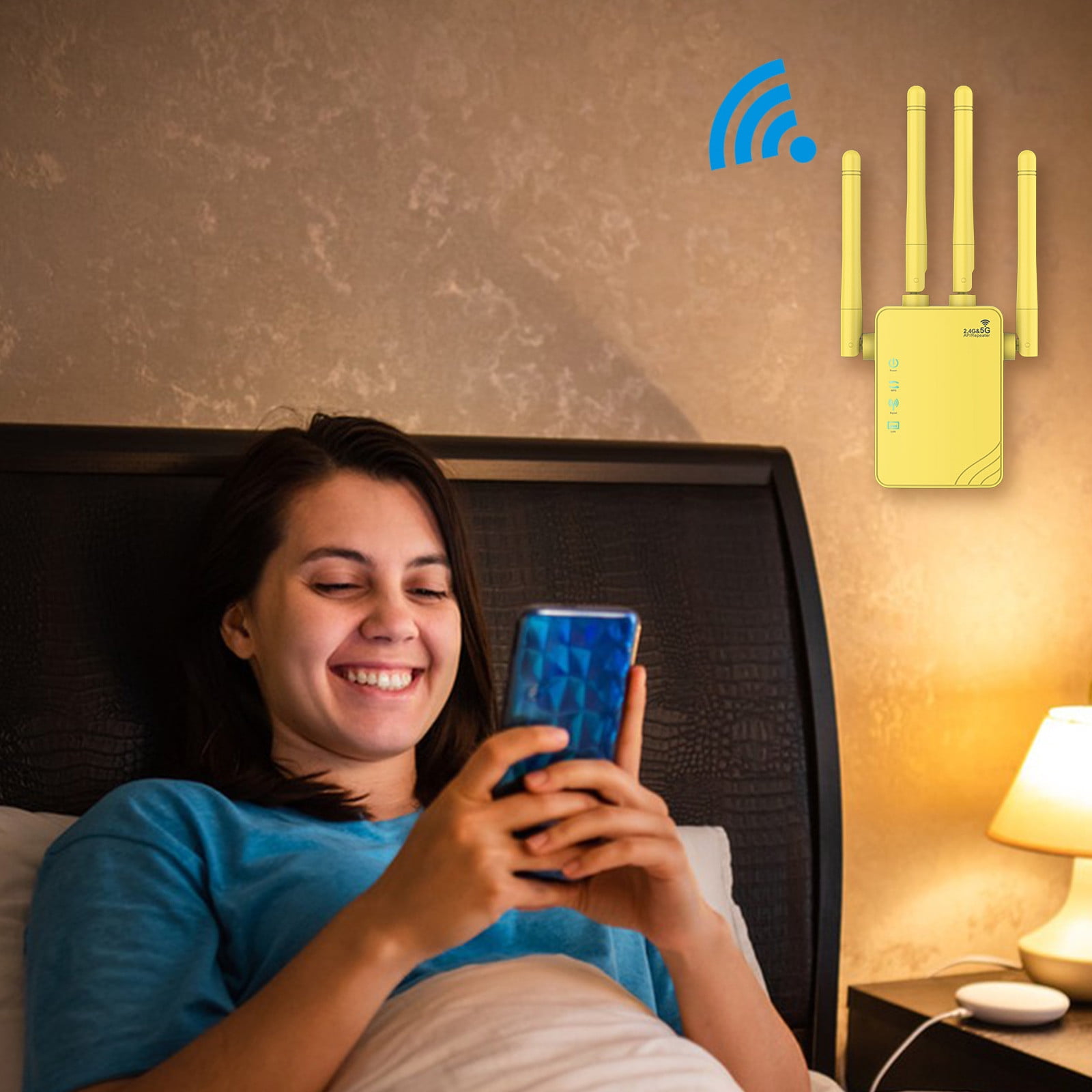 PRETXORVE 1200Mbps Wifi Extender Signal Booster The Newest Generation ...