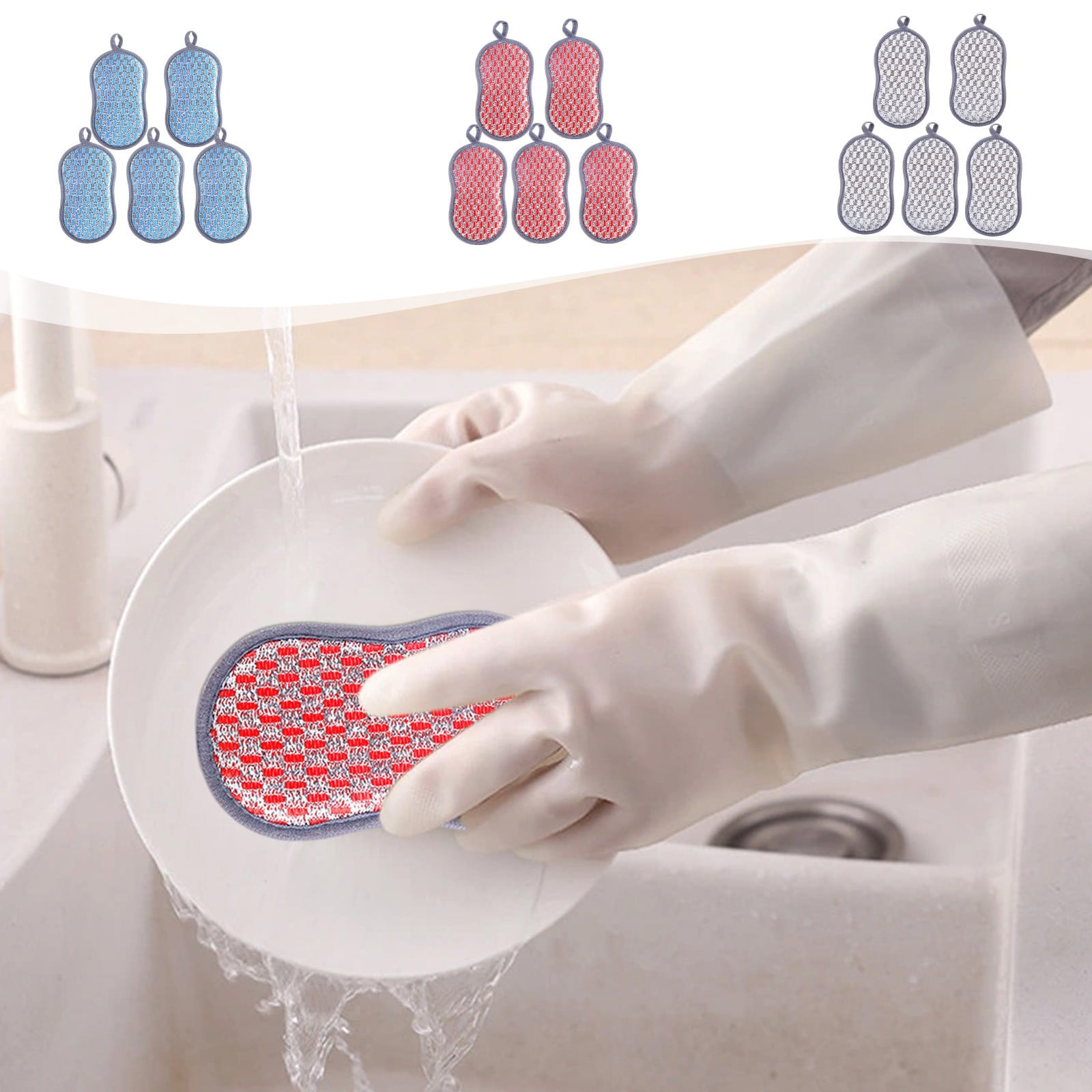 PRETXORVE 5-Pc Wet and Dry Multi-Purpose Dish Cloths - New Multi ...