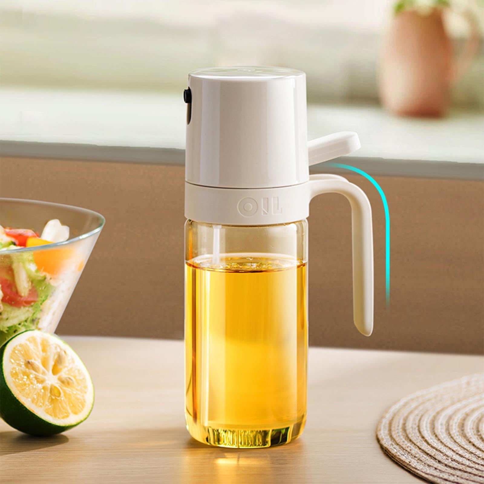 PRETXORVE Atomizing Oil Spray Can Kitchen Fryer Oil Spray Can Press ...