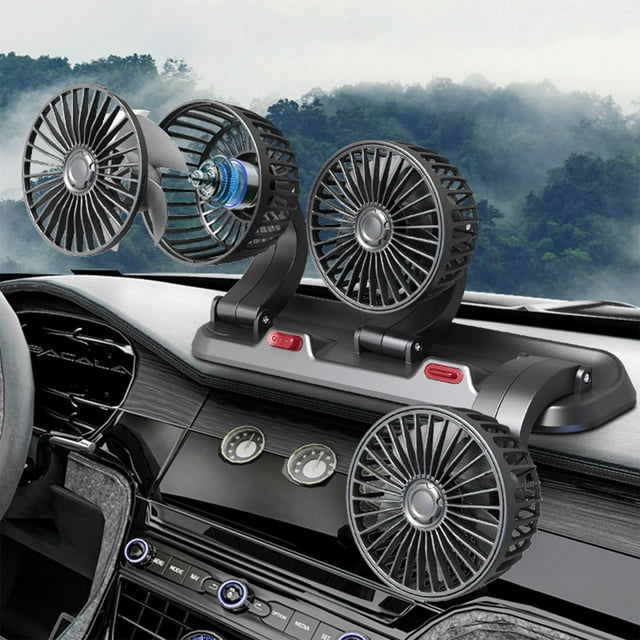 12v Car Fan Car Fan, 6" Clip Fan With 360u00b0 Rotatable, Stepless ...