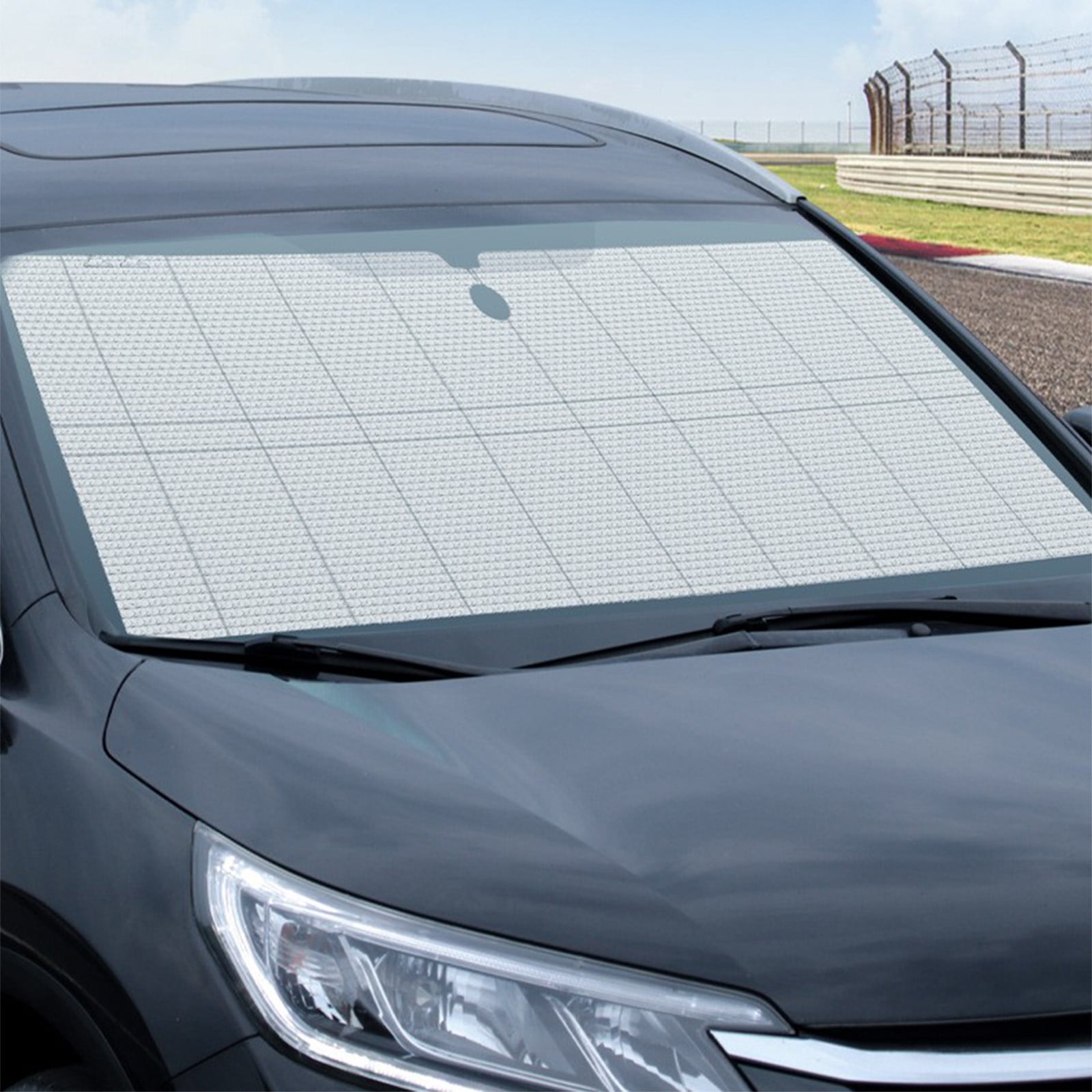 PRETXORVE Car Windshield Sun Shade Car Sunshade Thickened Aluminum Foil ...