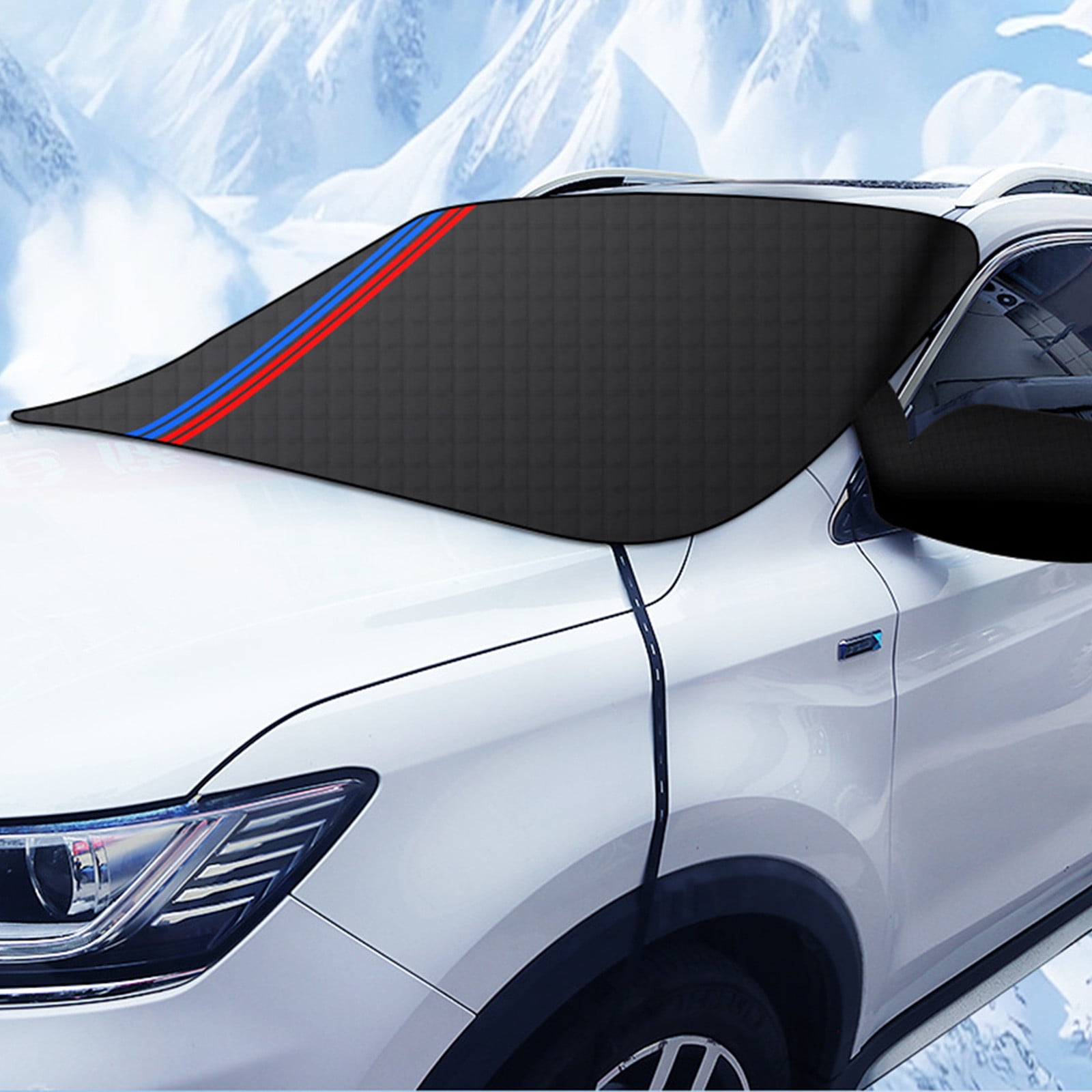PRETXORVE Car Windshield Sun Shade Car Windshield Snow Cover for Ice Frost Winter Car Cover Windscreen Covers Thicken Thickness Frost Guard for