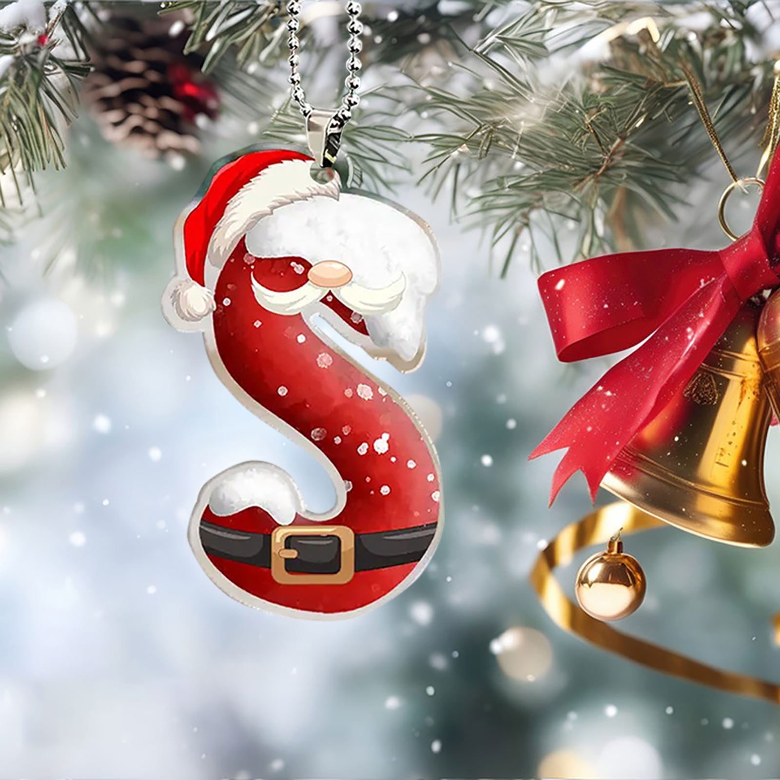 PRETXORVE Christmas Decor, Christmas Tree Decorations, 26 Alphabet ...