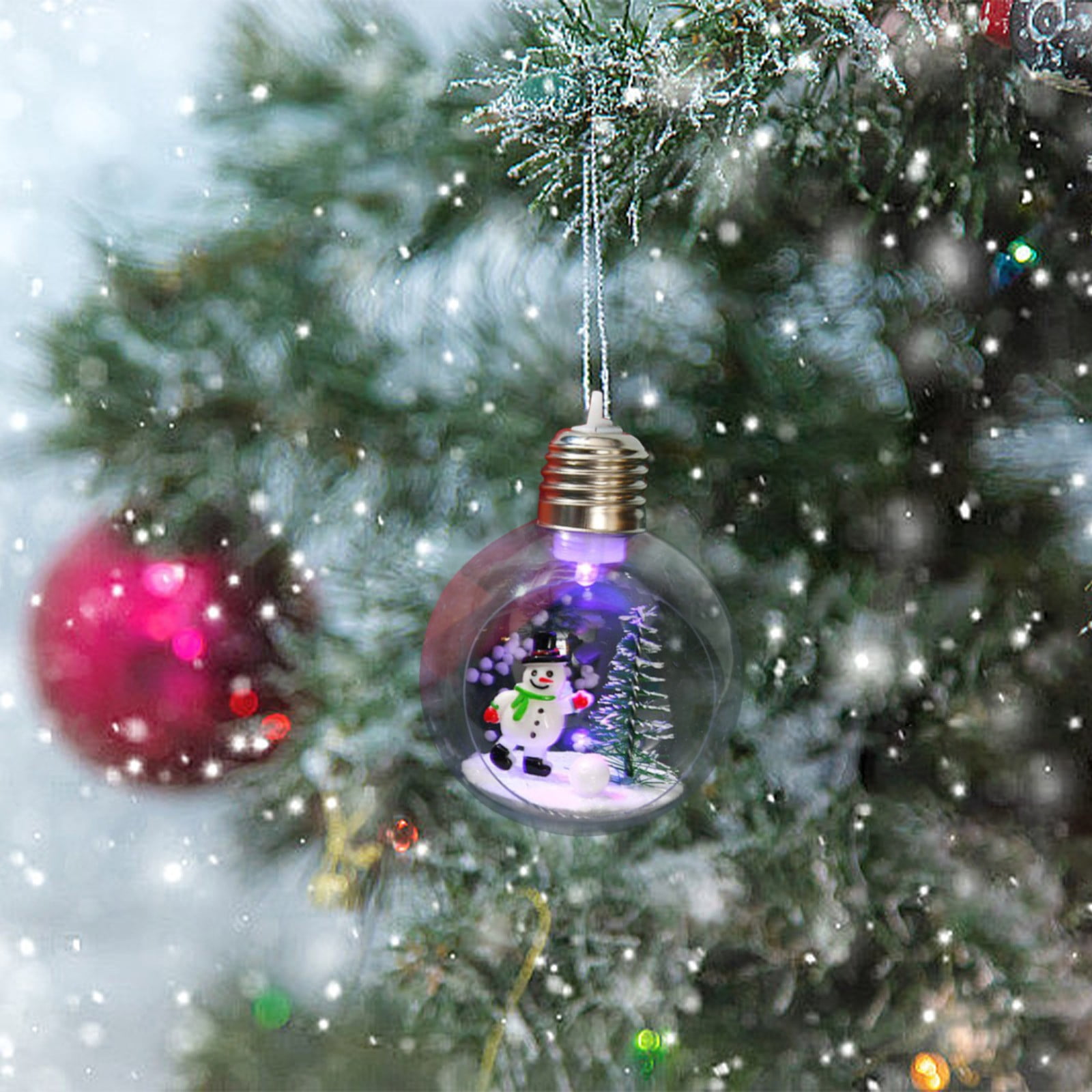 PRETXORVE Christmas Decorations, Christmas Ornaments, Light-Up ...