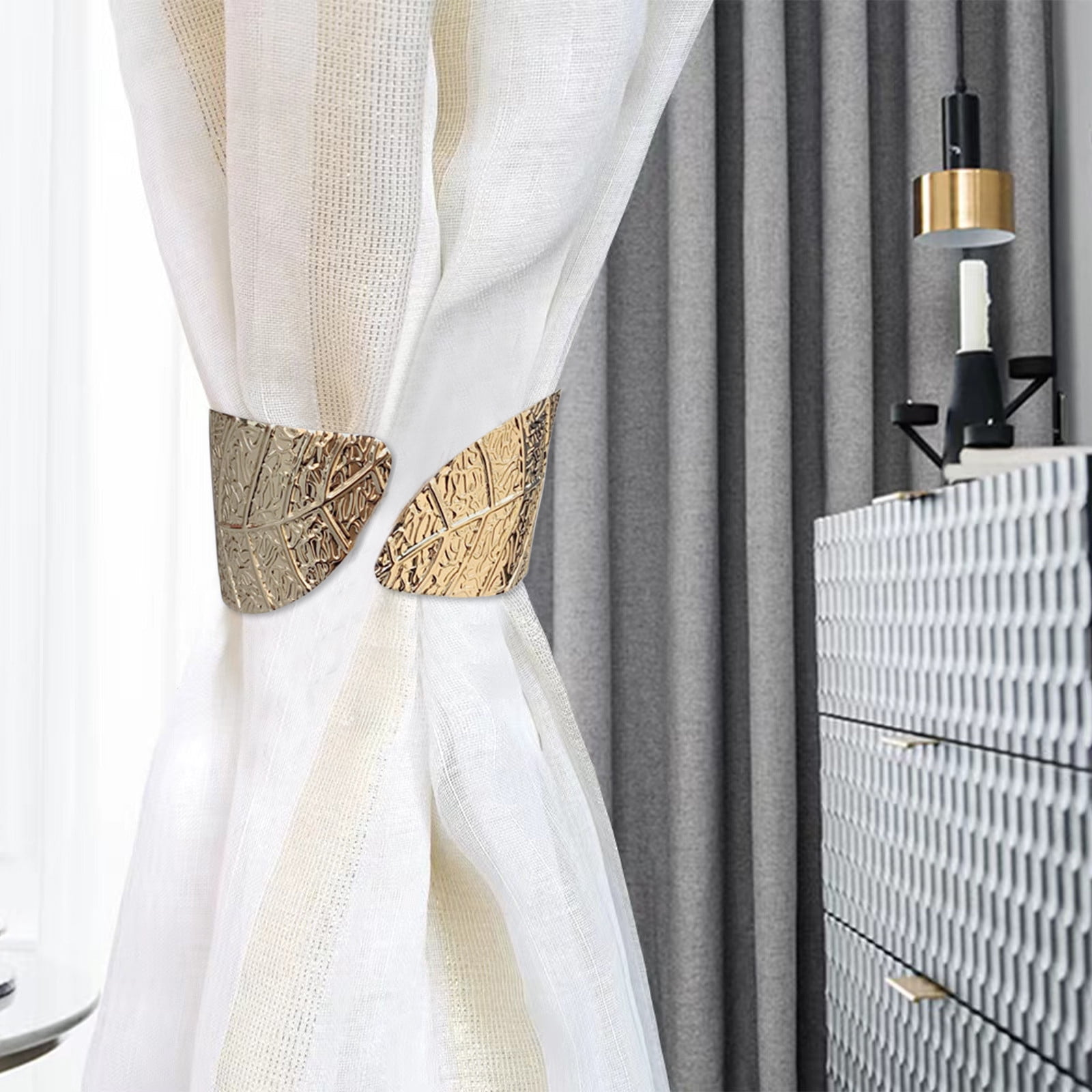 PRETXORVE Curtain Tiebacks, Curtain Tiebacks, Metal Curtain Tiebacks ...