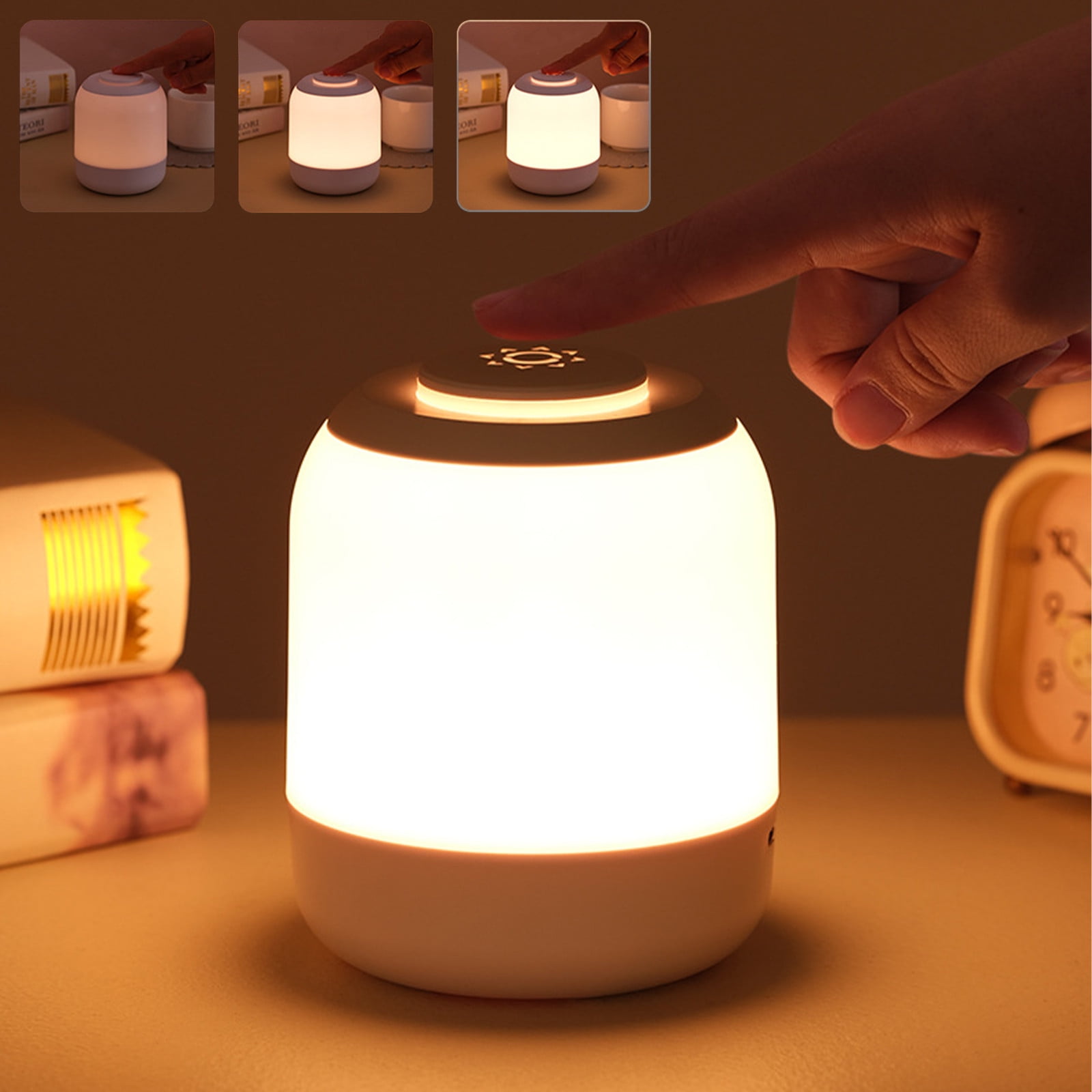 PRETXORVE Desk Lamp, Mini Night Light Lamp Small Night Light Dimmable ...