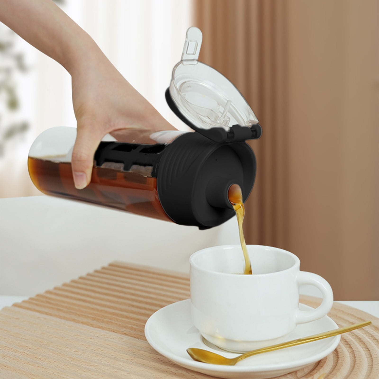 PRETXORVE Easy Cold Brew Bottle Cold Brew Coffee Cup Portable And Easy ...