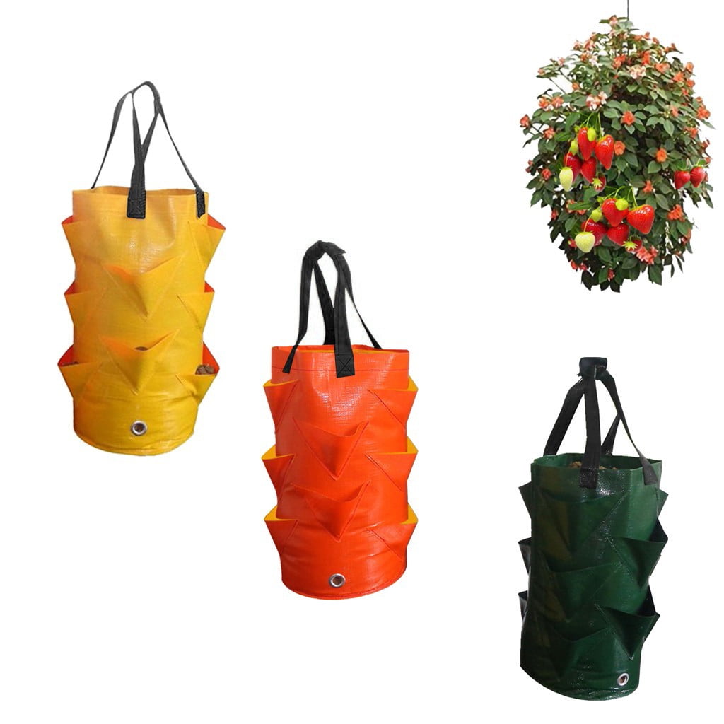 PRETXORVE Grow Bags, Multi-mouth Container Bag Planter Pouch Plant ...