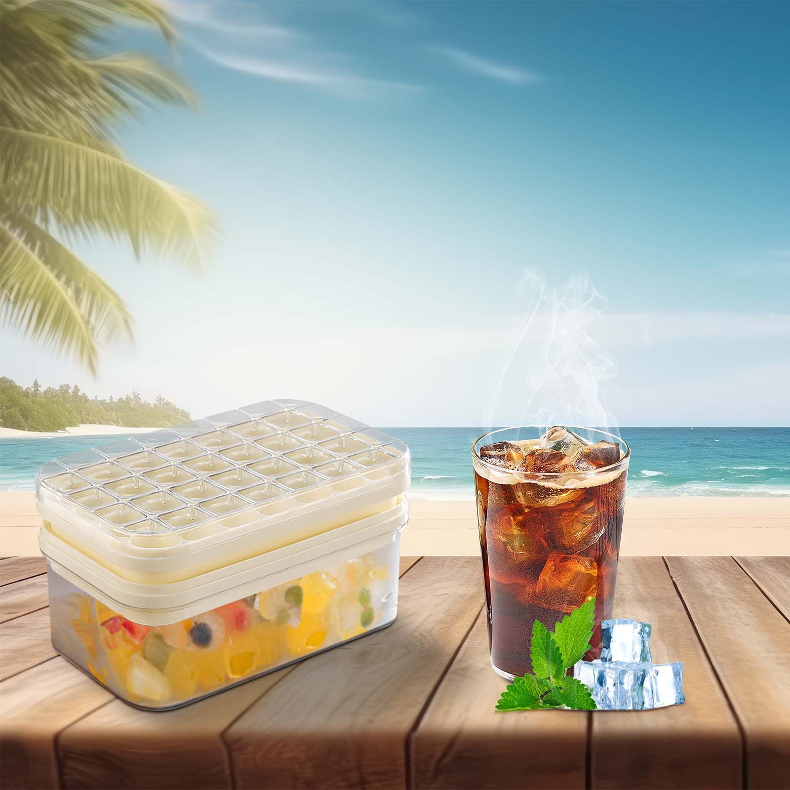 PRETXORVE Ice Block Home Homemade Ice Ice Cream Refrigerator Ice Block ...