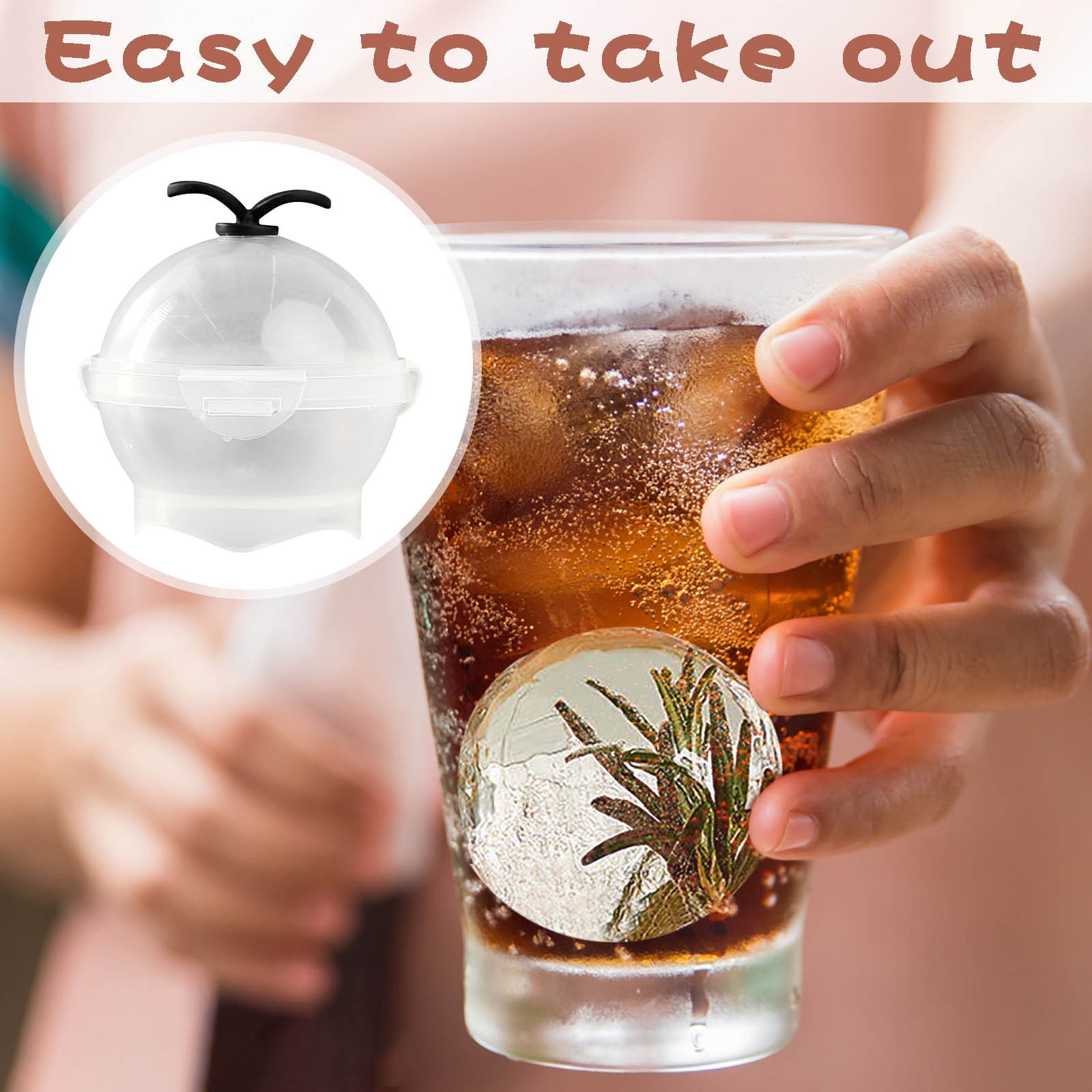 PRETXORVE Ice Spherical Self Made Round Ice Refrigerator Ice Box Ice ...