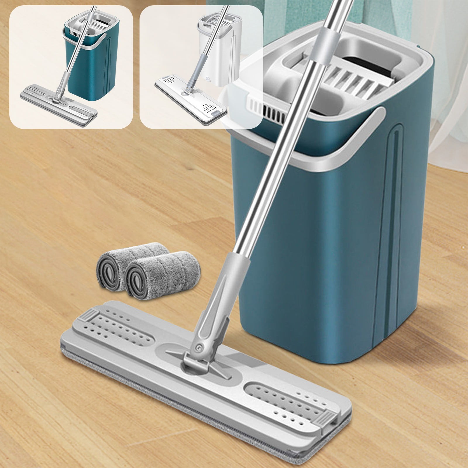 PRETXORVE New Scratch Mop Home Set Hand- Mop Affordable Flat Mop for ...