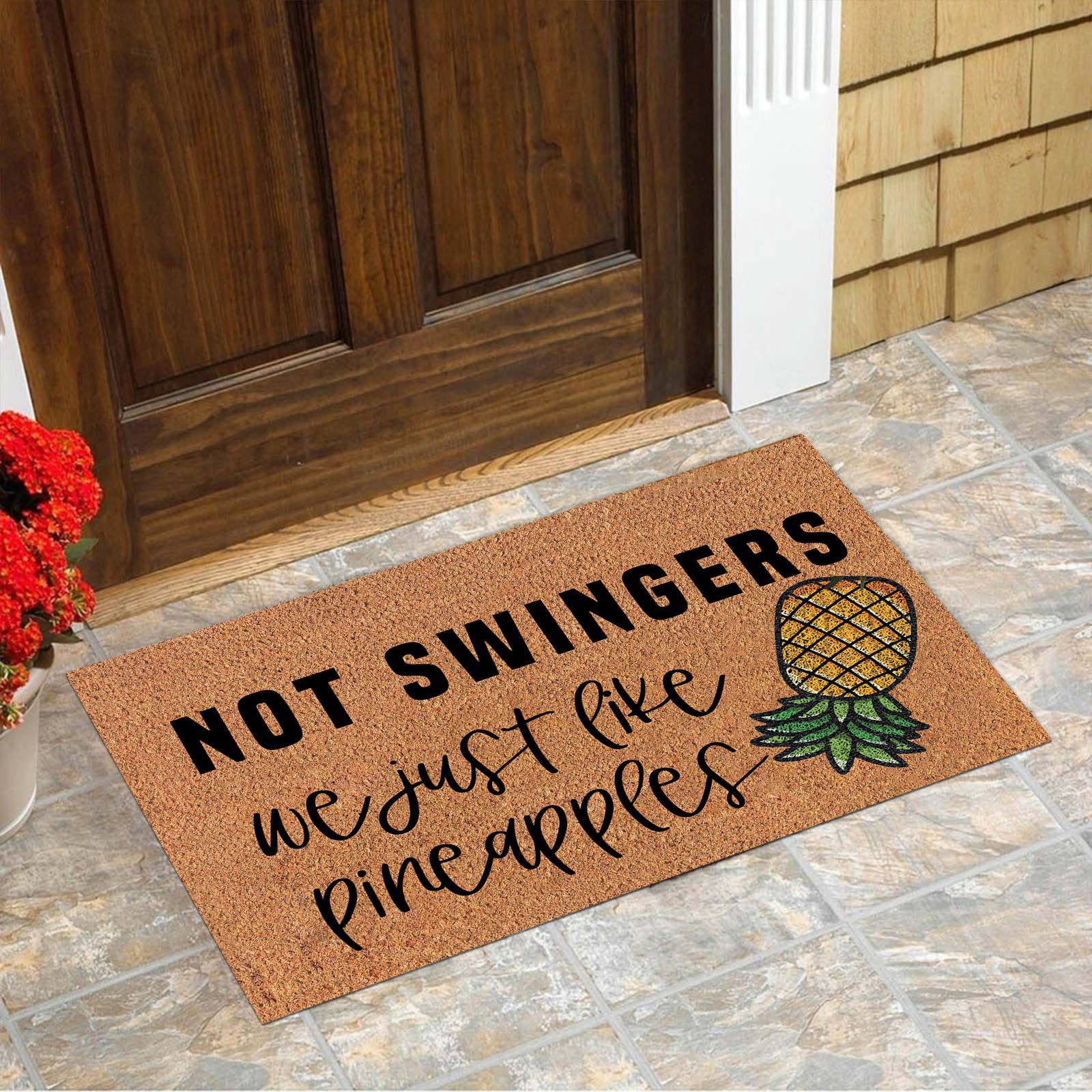 PRETXORVE Pineapple Component Door Mat Welcome Floor Doormat 23.62 * 15 ...