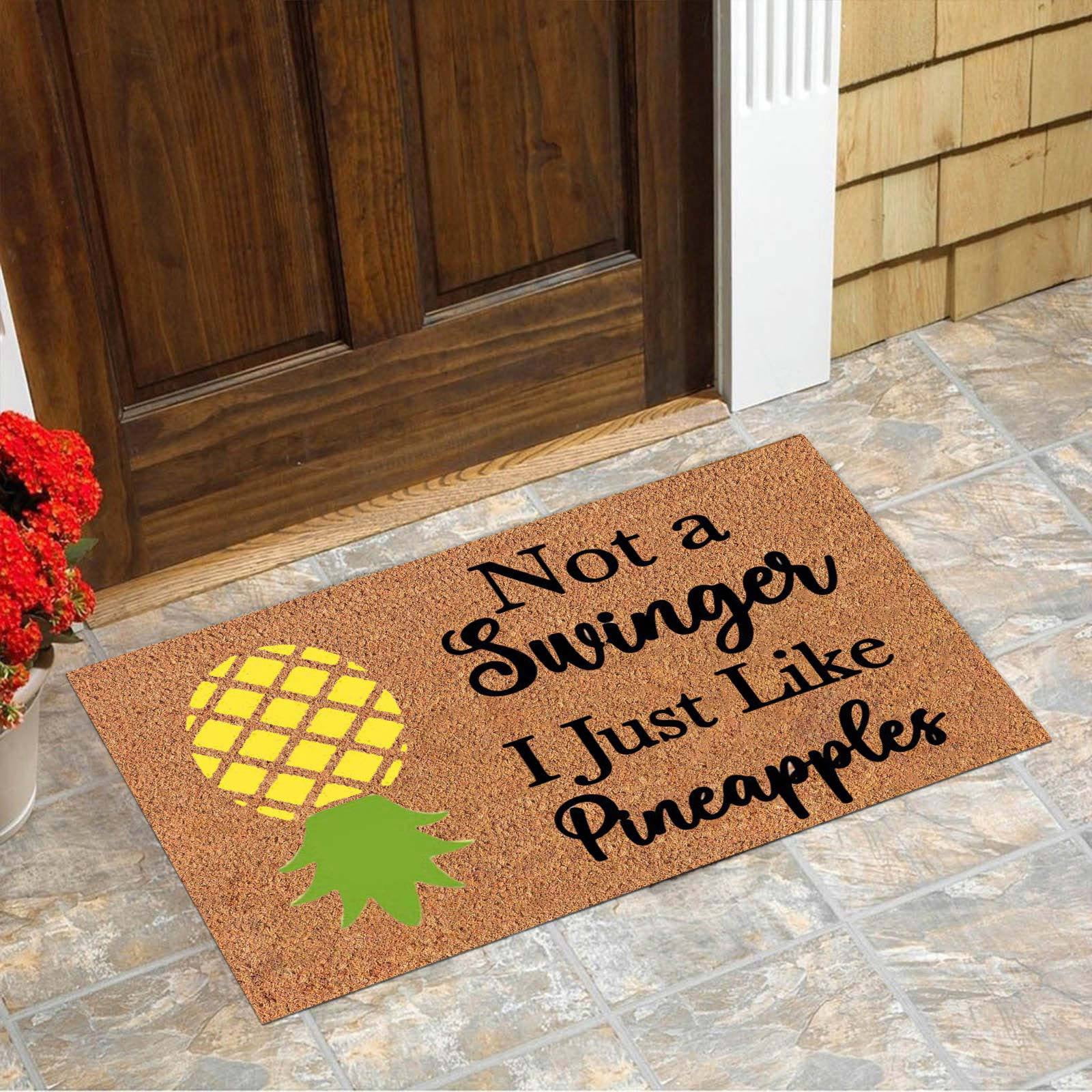 PRETXORVE Pineapple Component Door Mat Welcome Floor Doormat 23.62 * 15 ...