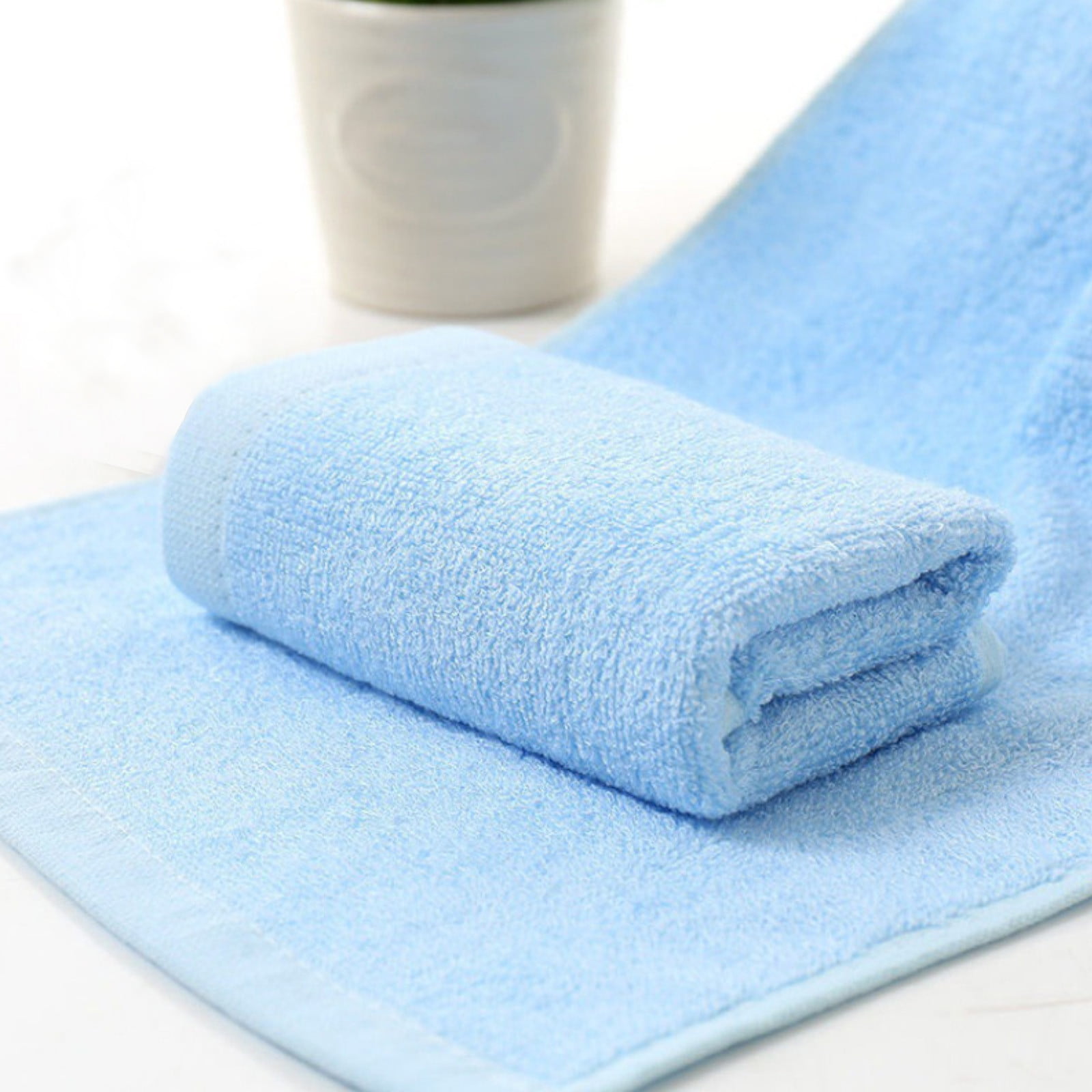 PRETXORVE Plain Fiber Face Wash Towel, Super Soft, Absorbent, Beauty ...