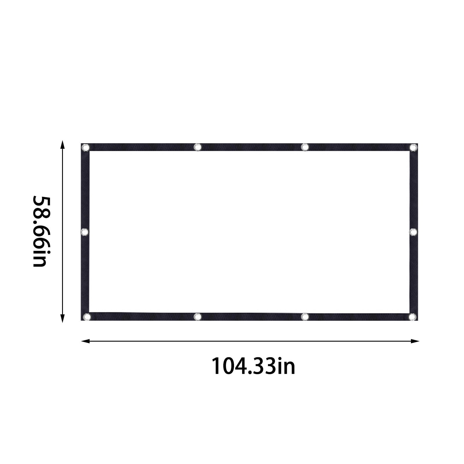 PRETXORVE Projector Screen Movie Projector Screen 16:9 Foldable and ...