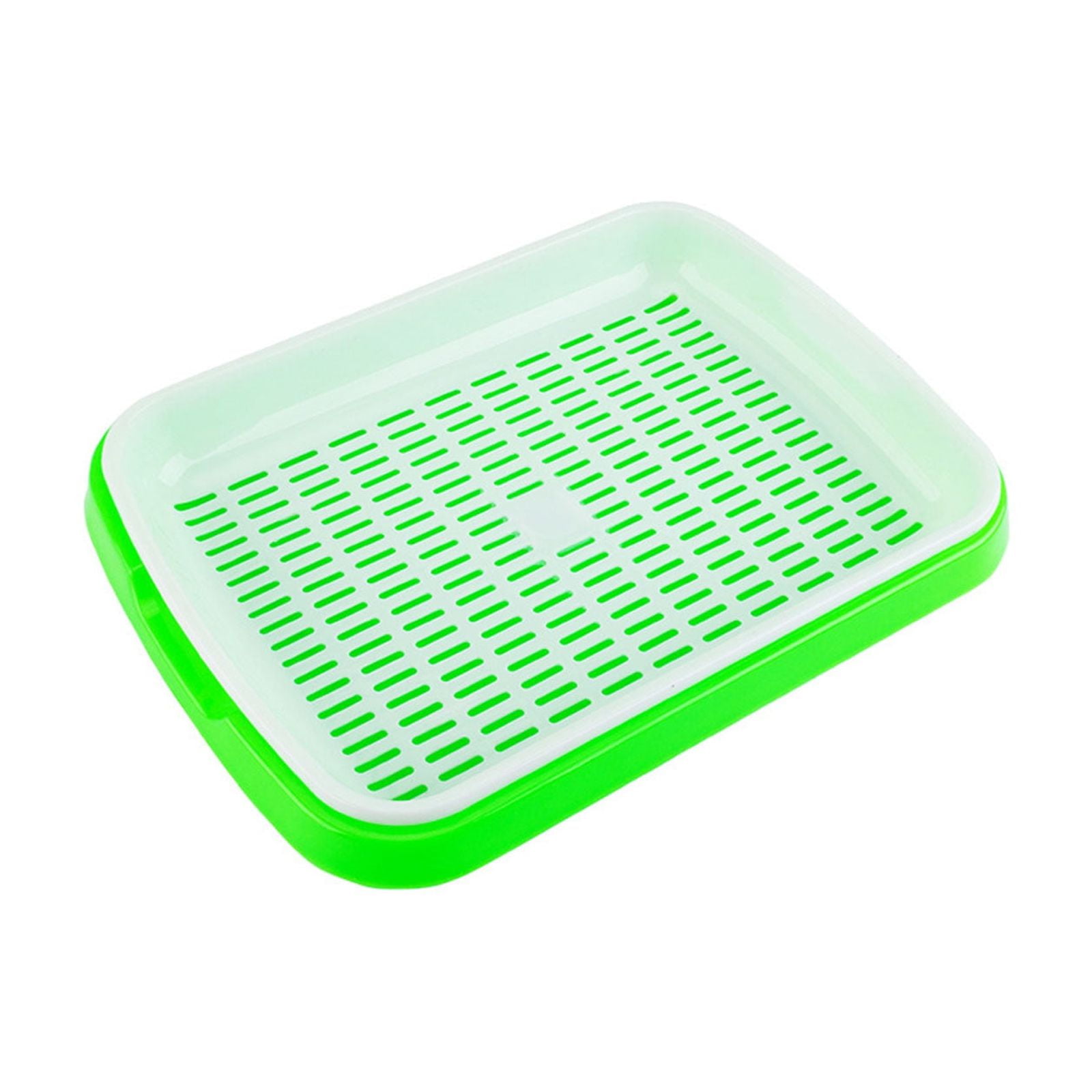 PRETXORVE Seed Trays, Large Double-layer Plant Tray Vegetable Pot ...