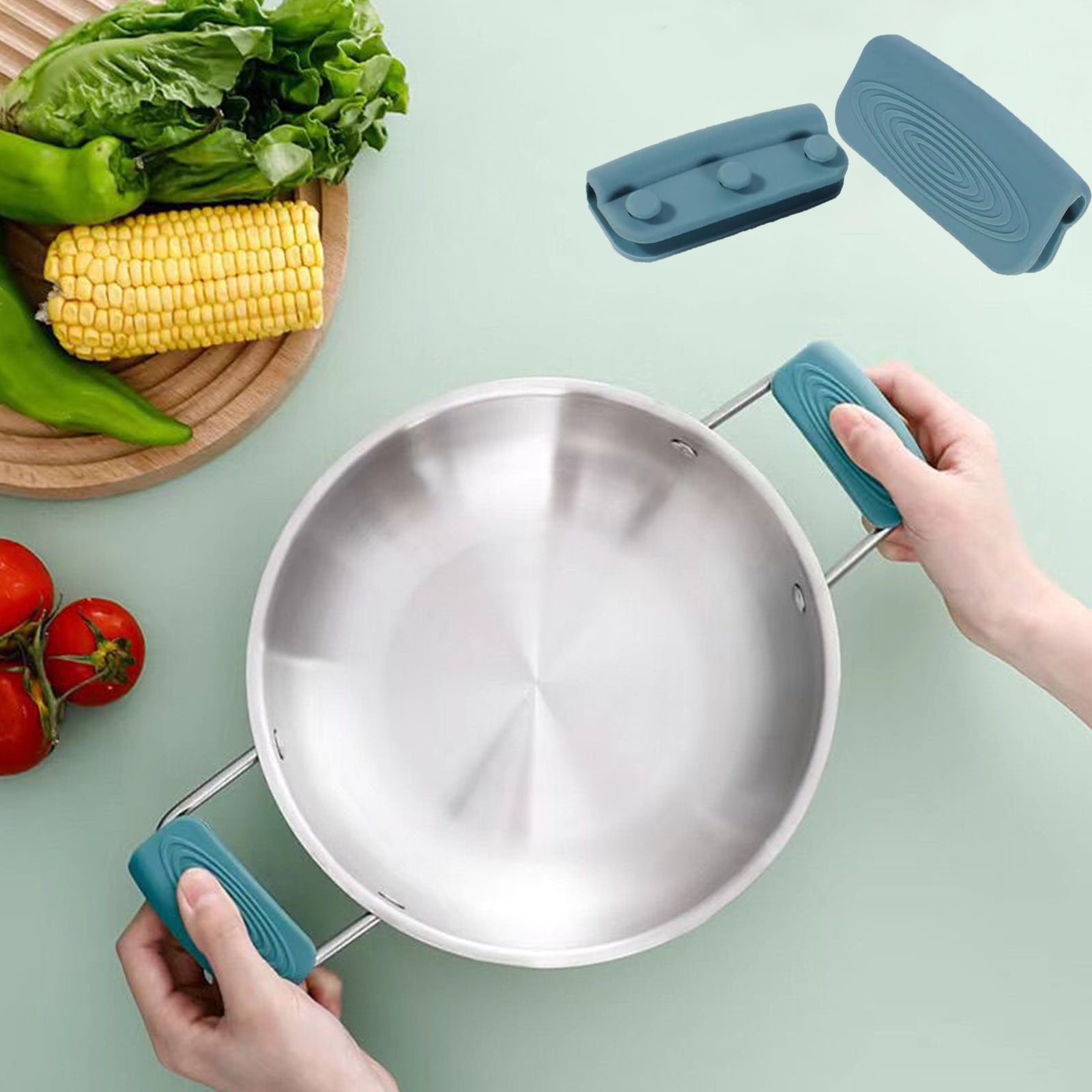 PRETXORVE Silica Gel Cooking Pinch Grips Oven Mitts Finger Protector ...