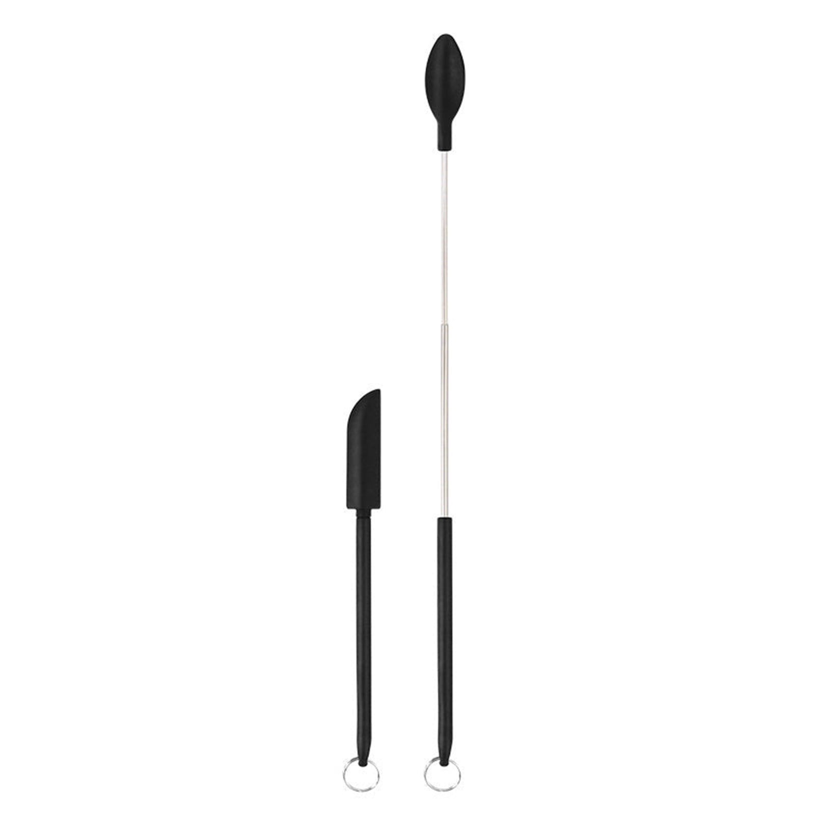 PRETXORVE Silicone Spatula 2 Telescopic Spatulas and Spoons, A Set Of ...