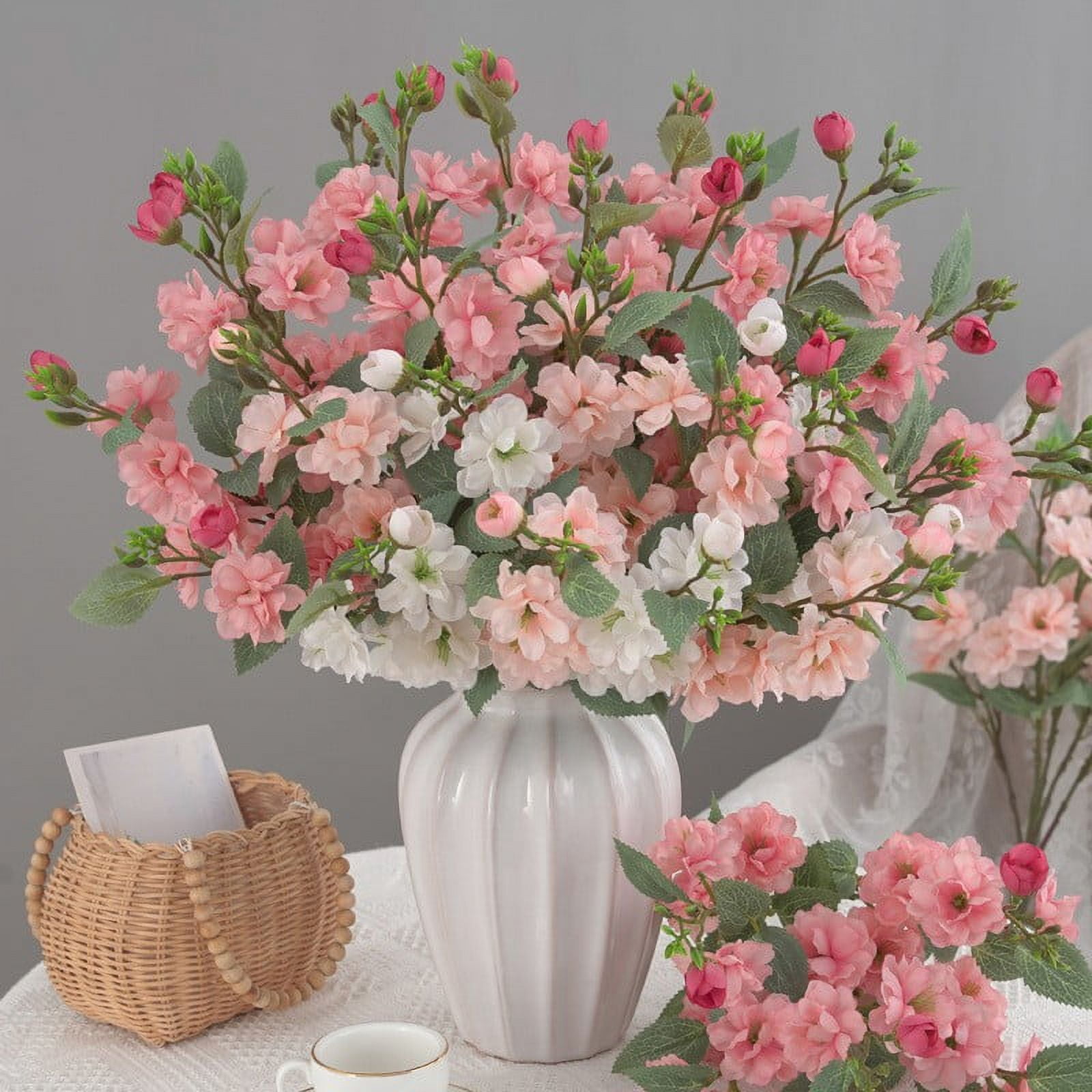PRETXORVE Simulated Flower 5-fork Large Bunch Of Roses Living Room ...