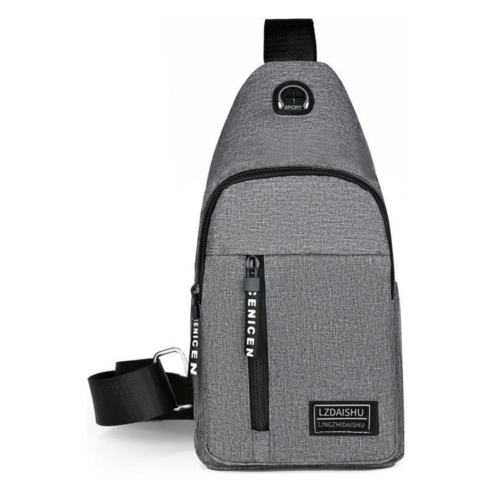PRETXORVE Strap Bag Crossbody Backpack with With Headphone Hole Strap ...