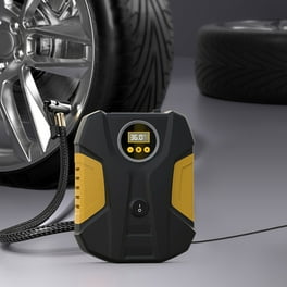 Foseal Car Tire Inflator Portable Air Compressor Tire Pump with Emergency LED Light Orange Walmart