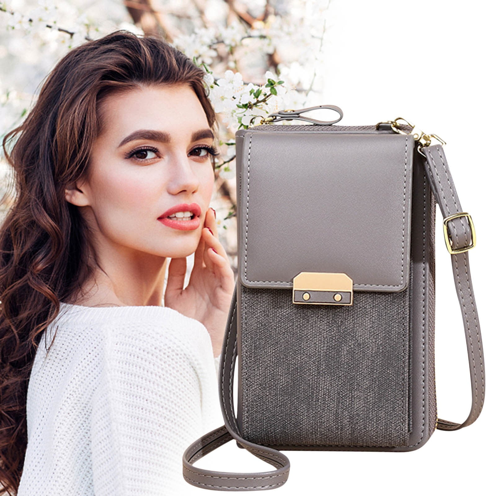 PRETXORVE Women Simply Fashion Bags, Mini Leather Mobile Phone ...