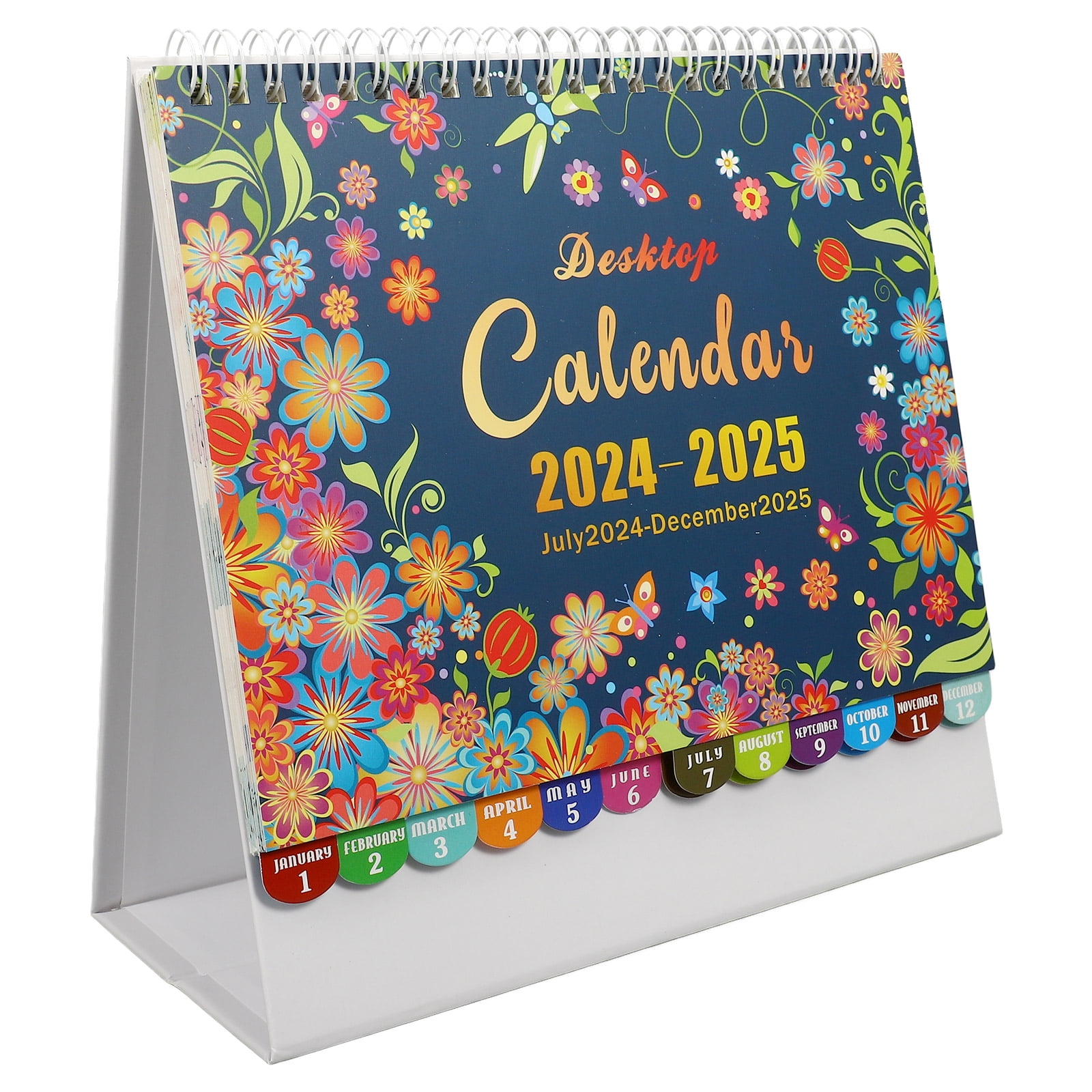 PRETYZOOM Desktop Calendar Desk 2024-2025 Table Calendar Desktop ...